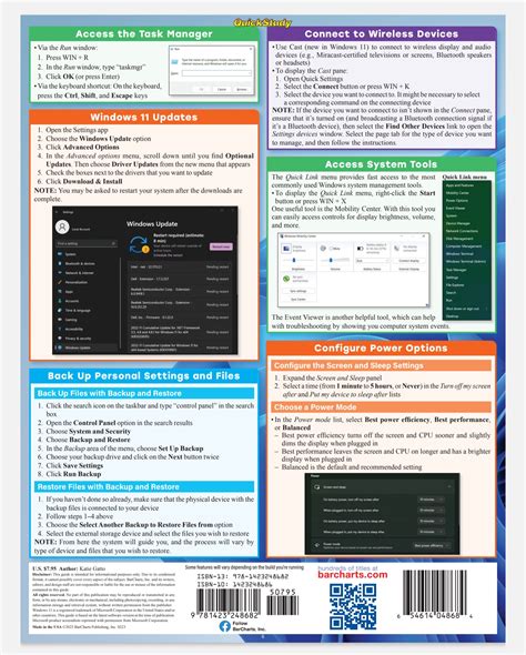 Microsoft Windows Tips Tricks Quickstudy Laminated Computer Reference Guide Kingexcel Info