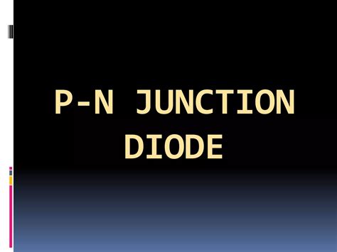 Diode And Rectifier Ppt