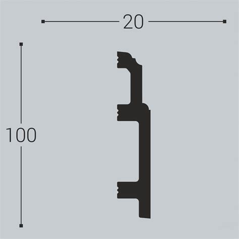 Плинтус Bello Deco П10 100-20