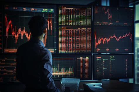 Premium Ai Image Financial Figures Analyzing Stock Market Data For Success