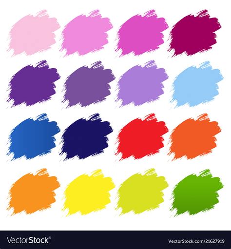 Color Blobs Banner White Background Royalty Free Vector