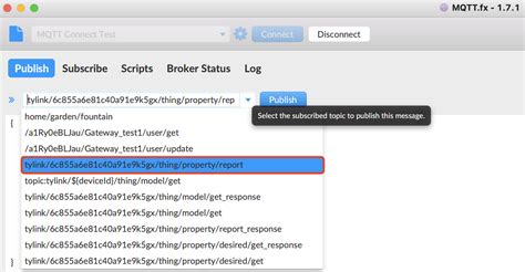 device connection using mqtt fx tuya developer platform tuya developer