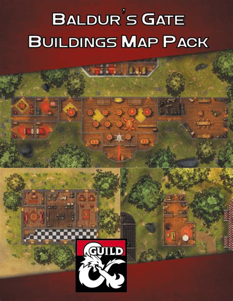 Baldur S Gate Buildings Map Pack Dungeon Masters Guild Dungeon Masters Guild