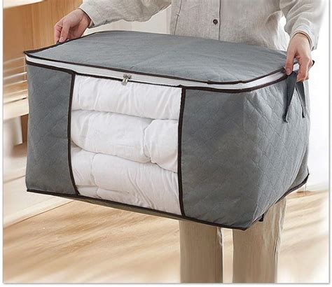 ᐉ Набір органайзерів для зберігання речей постільної білизни Сірий 60х40х35 см 3 шт 6014