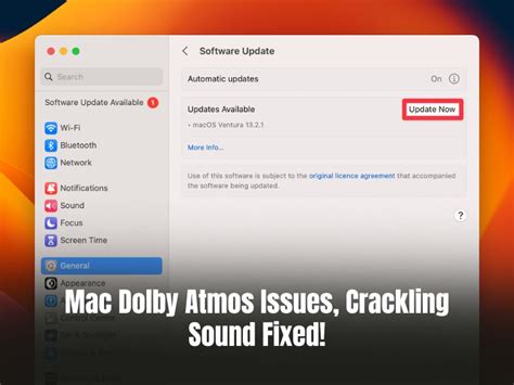 Mac Dolby Atmos Issues Crackling Sound Fixed MacMyths