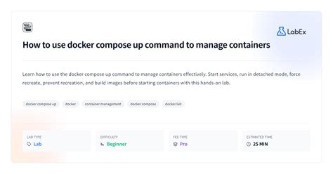 Como Usar O Comando Docker Compose Up Para Gerenciar Contêineres Docker