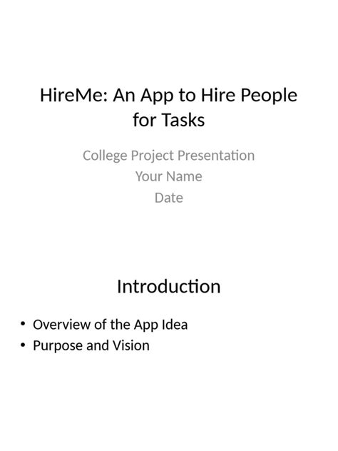 Hireme College Project Ppt Pdf Business Computers