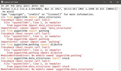 ImportError Cannot Import Name Data Structures Issue OmkarPathak Pygorithm GitHub
