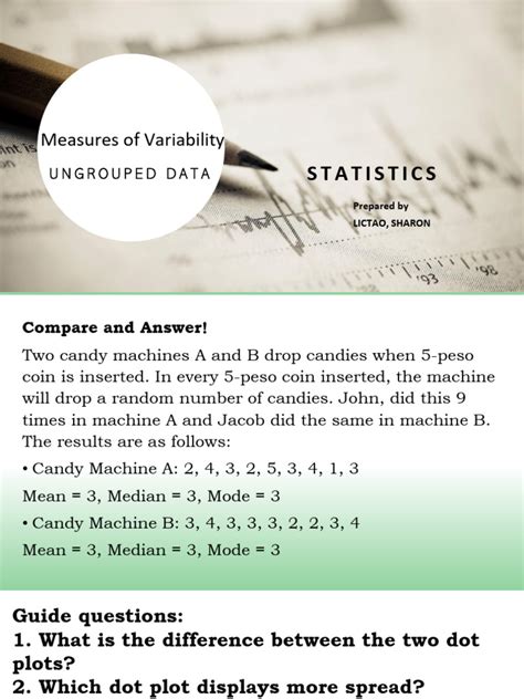 Measures Of Variability For Ungrouped Data Pdf Standard Deviation Variance