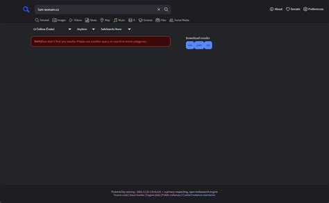 Bug Seznamcz Ignored In Search Results · Issue 1987 · Searxng