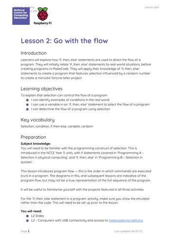 Microbit Year 6 Free Teaching Resources