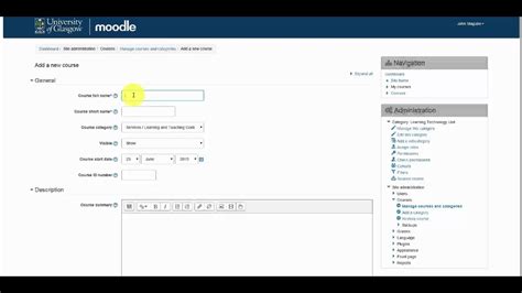Moodle Course Creation Youtube