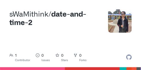 GitHub SWaMithink Date And Time