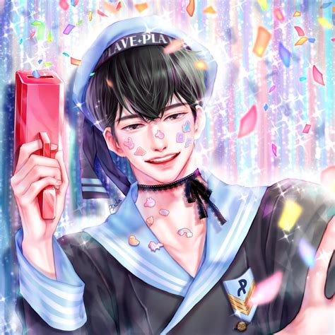 프사다 On Twitter 콕카스 이모지 합작 😃🎉 ️ 좋아하는 아이돌로 반짝반짝 파티클폭죽 이모지~☺️ 플레이브 Plave 유하민