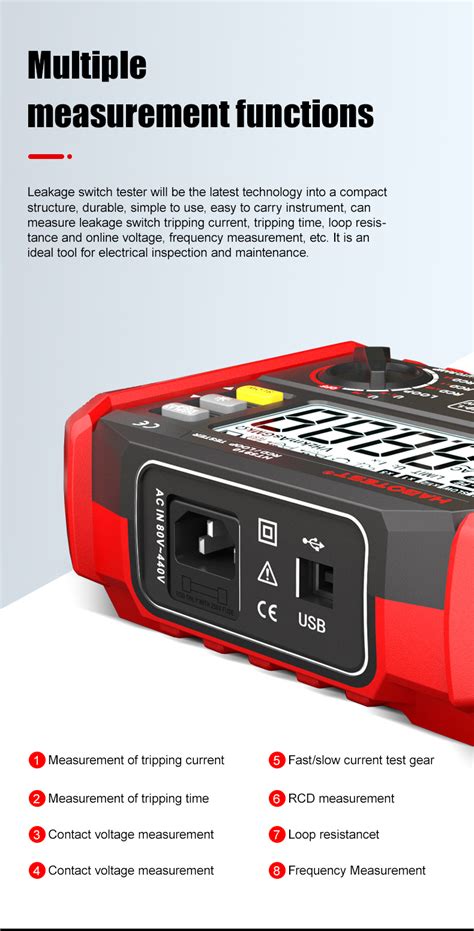 2022 Multiple Measurement Functions Rcdloop Tester Upgrade The 20 Usb