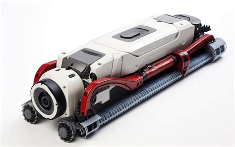 Premium Ai Image Modern Gutter Cleaning Robot On White Background