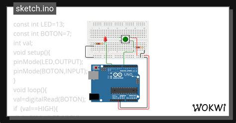 Encender Led Si Pulsamos Botón Wokwi Esp32 Stm32 Arduino Simulator
