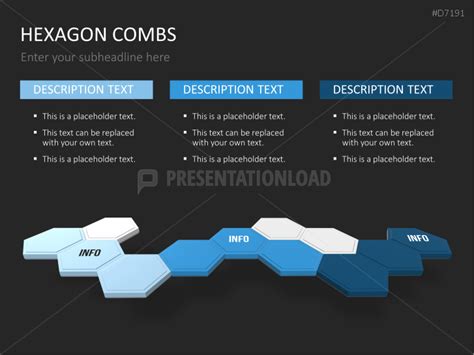 Hexagon Combs PowerPoint Template