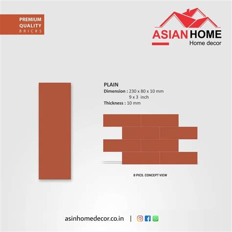 Matte Terracotta Cladding Bricks Tiles At Rs 9 Piece In Morbi Id