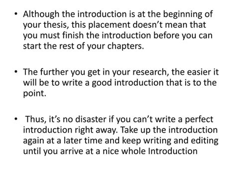 How To Write Introduction Of Thesis PPTX