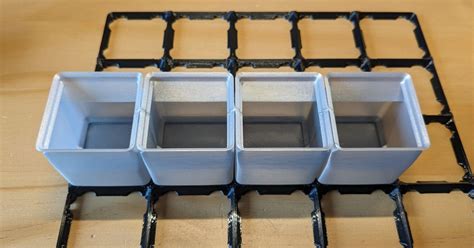 Gridfinity Vase Mode Chained Boxes With Labels By Spencer Revenson Download Free Stl Model