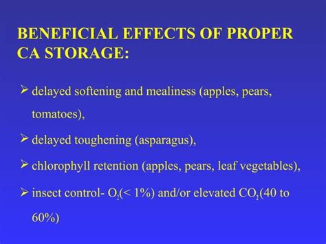 Controlled Atmosphere And Modified Atmosphere Storage Ppt