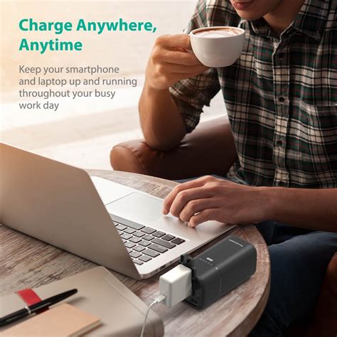 Ac Portable Charger Ravpower Mah W Max Built In Ac Outlet Universal Power Bank Travel