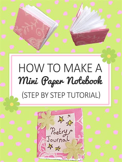 How To Make A Mini Notebook In Steps Imagine Forest