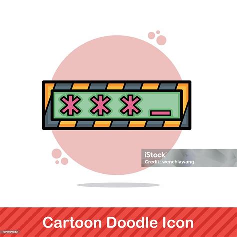 Password Doodle Stock Illustration Download Image Now Backgrounds