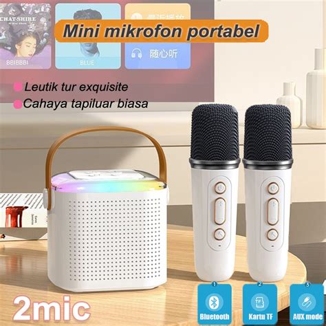 Jual Speaker Bluetooth Wireless Karaoke Speaker Wtih Mic Portable Luar Ruangan Speaker