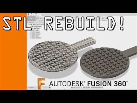 How To Rebuild An STL CAD File In Fusion NYC CNC
