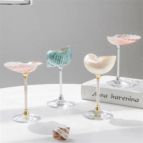 Natural Conch Shell Drinking Glasses Creative Femininity