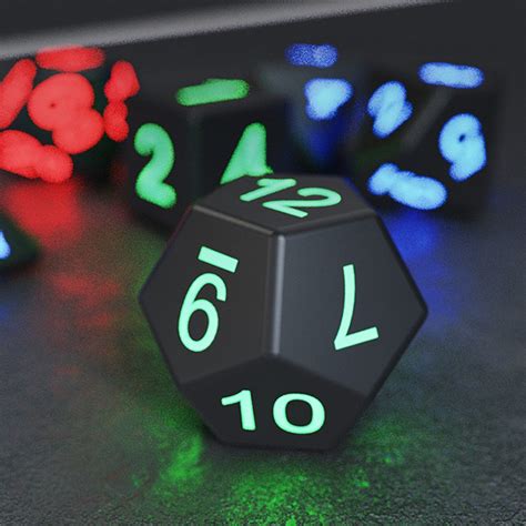 dnd dice rechargeable with charging box joopzy