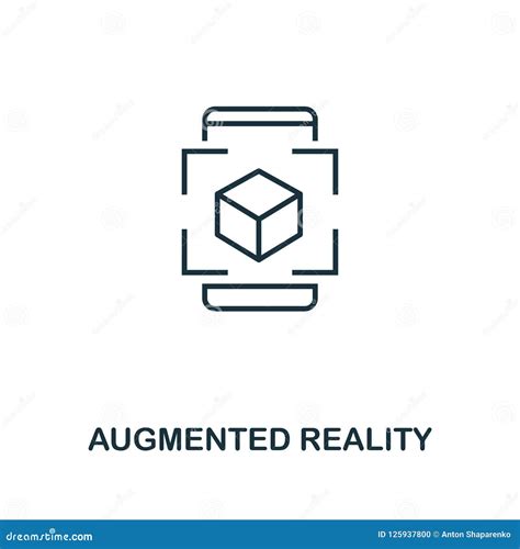 Augmented Reality Icon Monochrome Style Design From Visual Device Icon Collection Ui Pixel