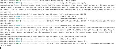 Actix Web添加日志中间件 Ksnowlv技术笔记