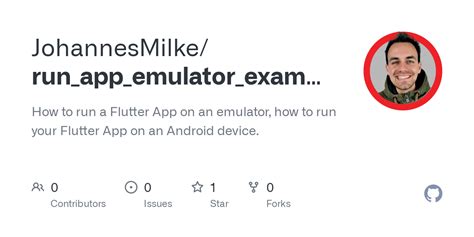 github johannesmilke run app emulator example how to run a flutter app on an emulator how to