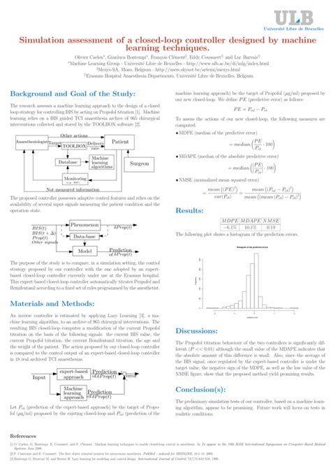 Pdf Simulation Assessment Of A Closed Loop Controller Designed By Machine Learning Techniques
