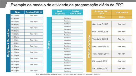 Modelo De Programacao Diaria Modelo De Programacao Diaria