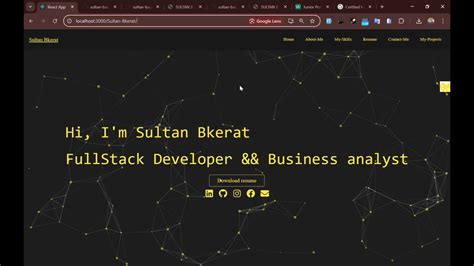 Sultan B Bkerat On Linkedin Reactjs Webdevelopment Portfolio Careergrowth Gratitude
