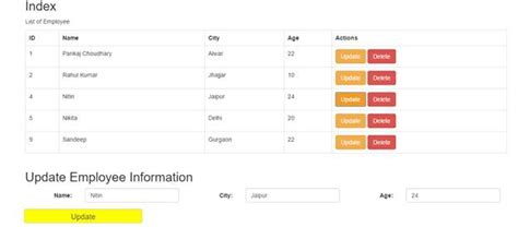 Angularjs Crud Operation Using Asp Net Mvc