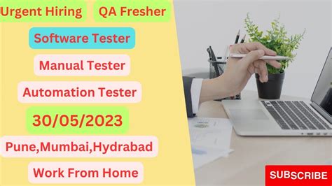 Qa Fresher Job Software Testing Jobmanual Automation Testing Job 30