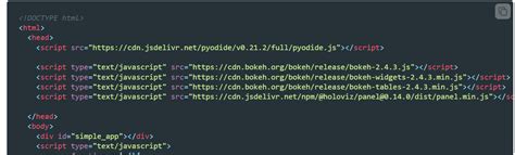 Using Panel In Pyodide Outdated Issue 5307 Holoviz Panel GitHub