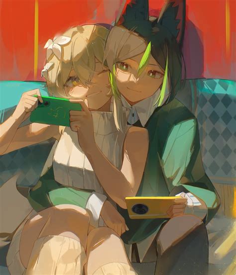 Lumine And Tighnari Genshin Impact Drawn By Tokirda Danbooru