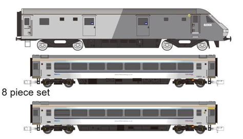 Dapol 2d 017 101 Chiltern Railways 8 Pc Slam Door Set With Dvt