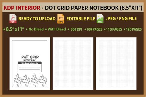 dot grid paper notebook interior graphic by cristycomm · creative fabrica