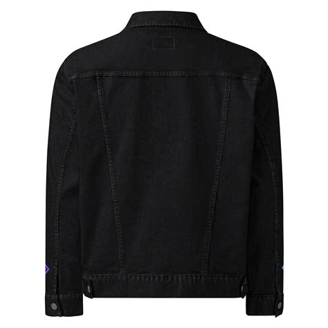 Geometric Threads Emblem Denim Jacket Printopia