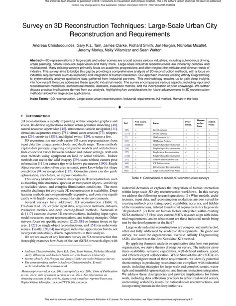 Pdf Survey On 3d Reconstruction Techniques Large Scale Urban City Reconstruction And Requirements