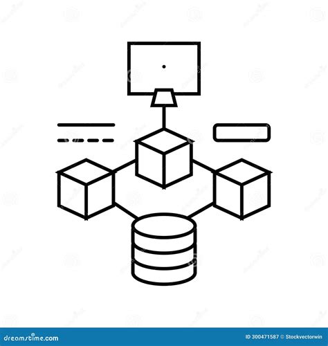 Microservices Icon Vector On A White Background