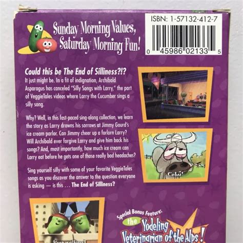 Veggietales Silly Sing Along Songs Vhs Video Tape End Silliness Buy 2