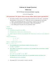 Midterm Samplequestion Ece591 Solutions 3 Pdf Solutions For Sample Questions Mid Term ECE 591